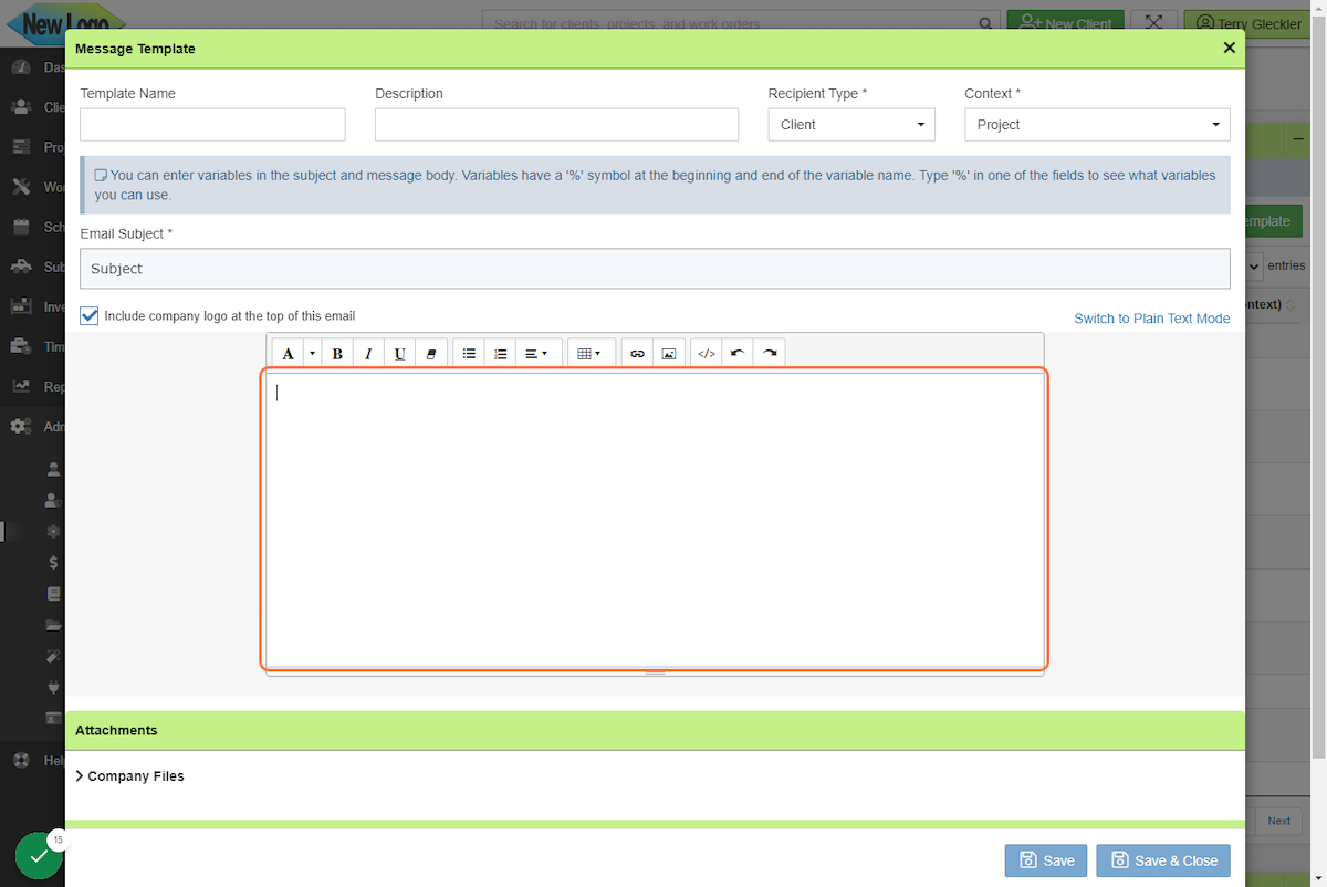 Adding Automations to Project Statuses